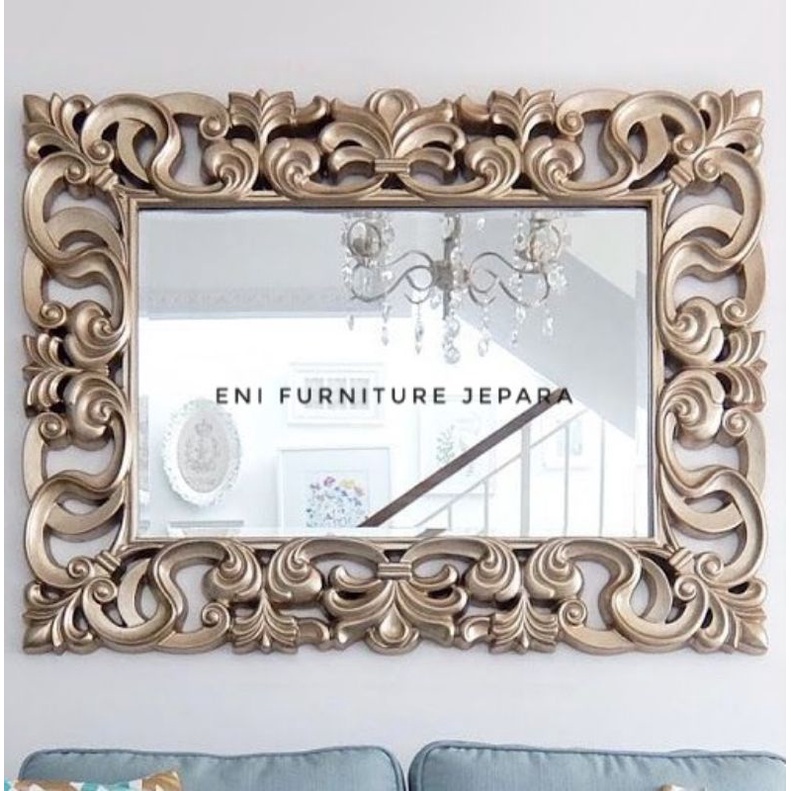 Jual Figura Cermin Hias Dinding Rumah Mewah Minimalis Modern - Cermin ...
