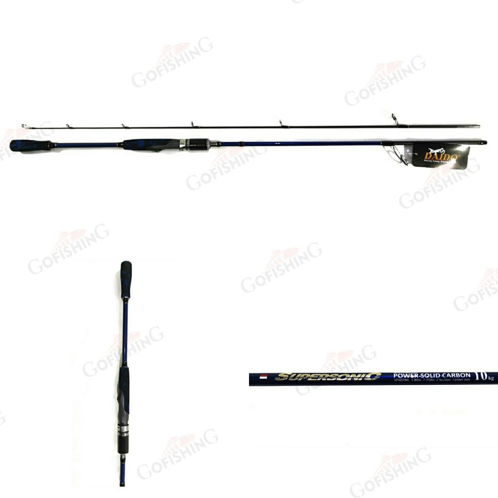 Jual Rod Daido Super Sonic Carbon SP 602 8-17lb - 10-20lb | Shopee ...