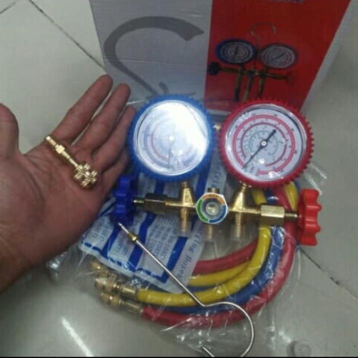 Jual Trend - Manifold AC R22 R134 R32 R410 + Connector , | Shopee Indonesia