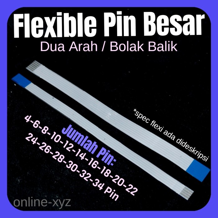 Jual kabel Flexible Pin Besar 2 dua arah 4 6 8 10 12 14 16 18 20 22 24 ...