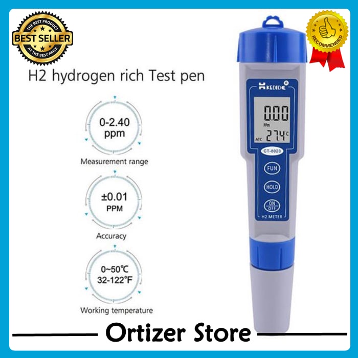 Jual Murah Hydrogen Meter H2 CT-8023 Hidrogen Kedida CT8023 Water ...