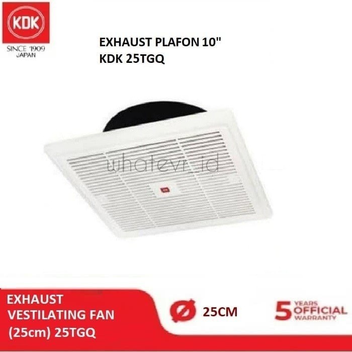 Jual KDK EXHAUST FAN PLAFON 25TGQ2 CEILING HEXOS 10 10INCH 10 INCH ...