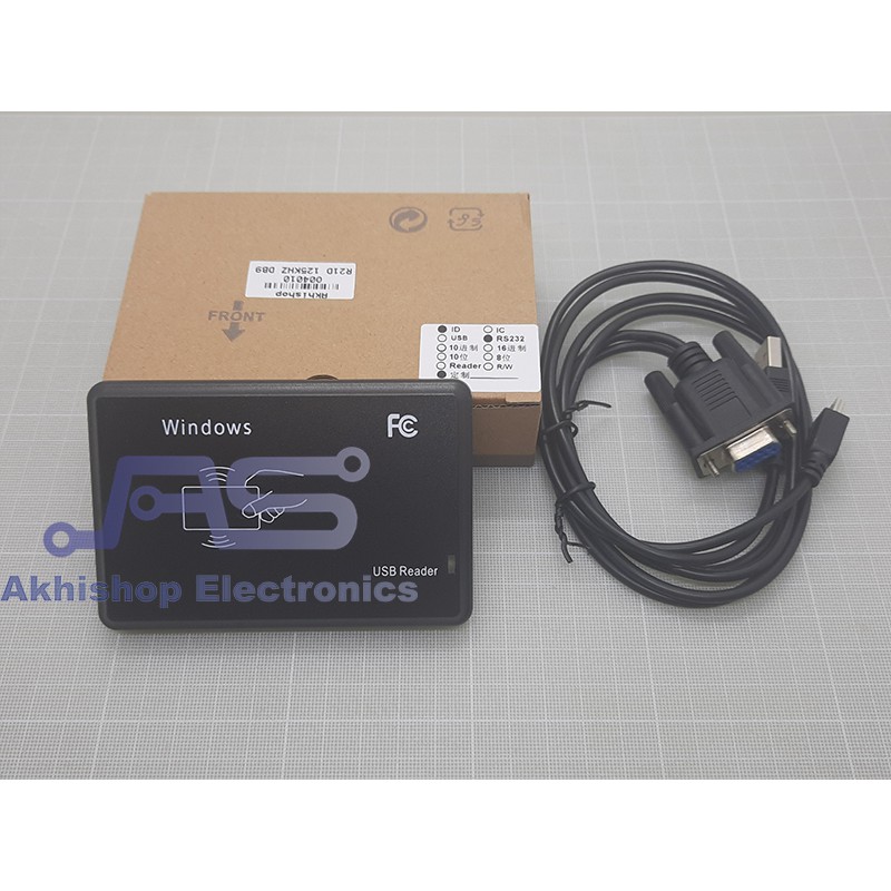 Jual RFID Reader R21D 125KHZ EM4100 EM4001 Tipe Serial RS232 | Shopee ...