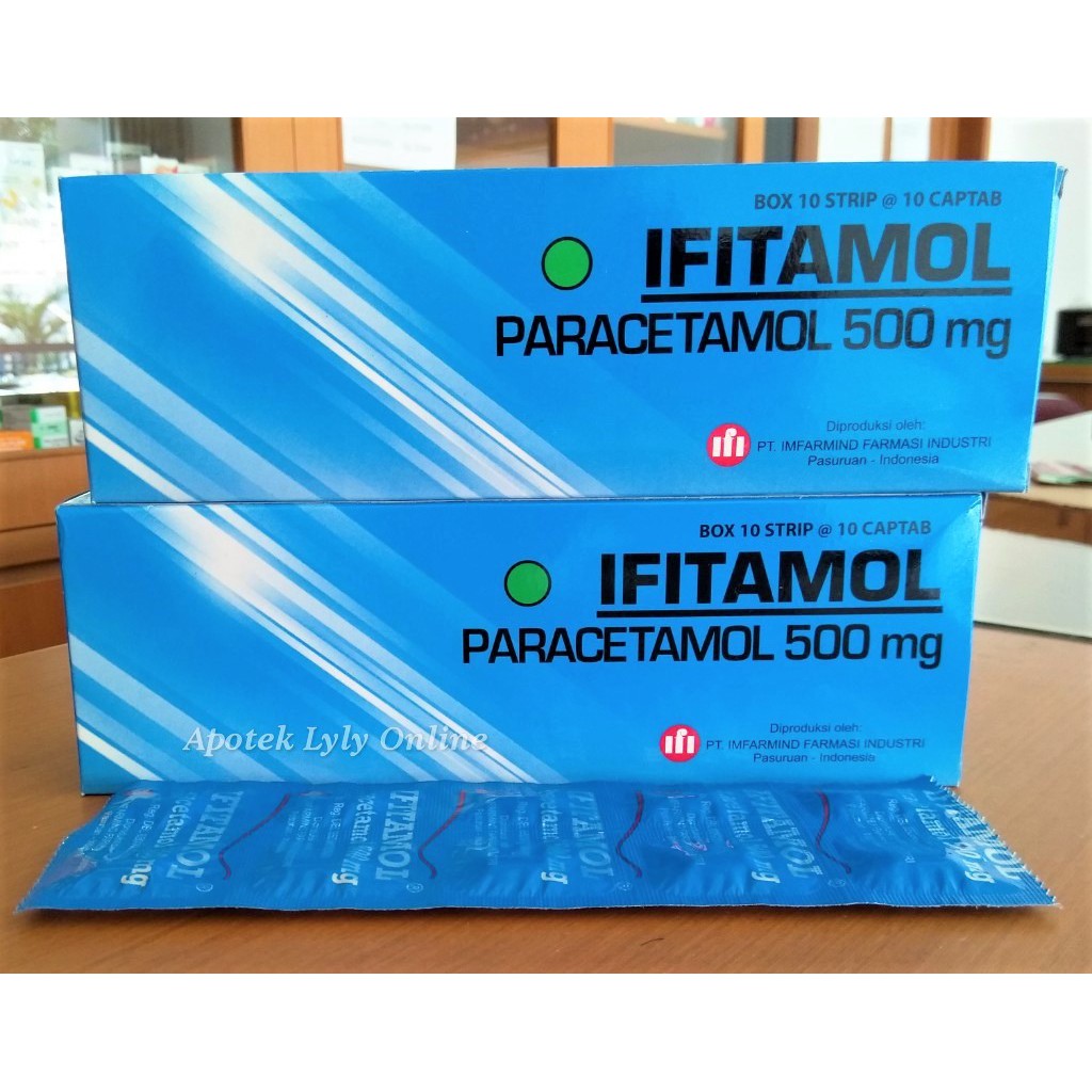 Jual Ifitamol Paracetamol 500 mg Box 100 Tablet | Shopee Indonesia