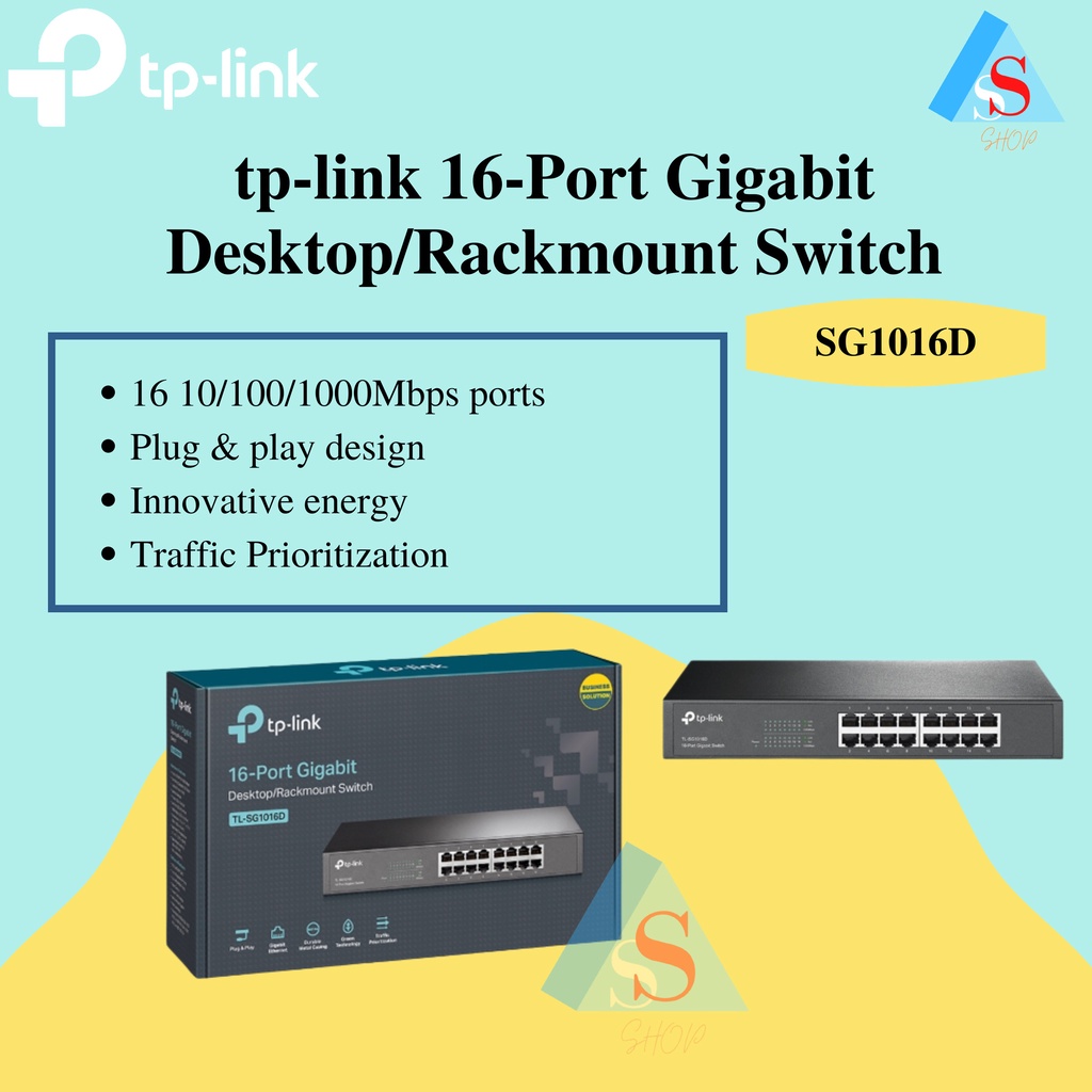 Jual TP-Link TL-SG1016D 16-Port Gigabit Desktop/Rackmount Switch | Shopee Indonesia
