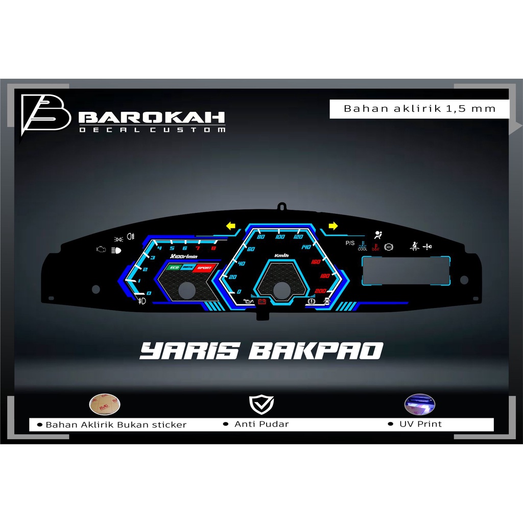 Jual speedometer toyota yaris bakpao panel spido meter yaris 2006 ...