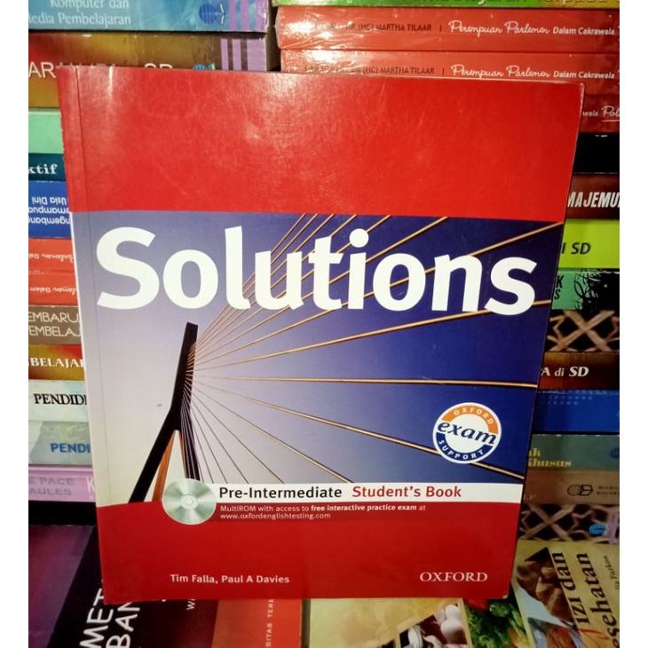 Jual ORIGINAL BUKU SOLUTION PRE-INTERMEDIATE STUDENT'S BOOK | Shopee ...