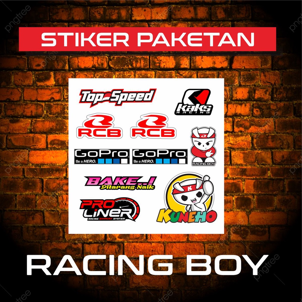 Jual STIKER PAKETAN RACING BOY / RACING BOY STIKER 01 | Shopee Indonesia