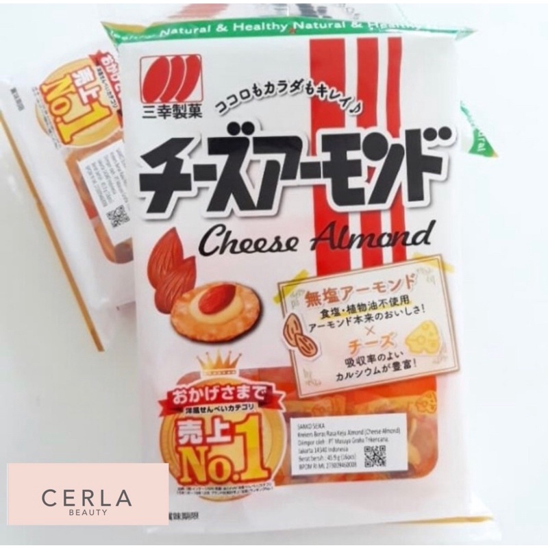 Jual Sanko Seika Cheese Almond crackers (Import Japan) | Shopee Indonesia
