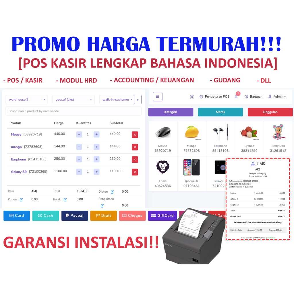 Jual Aplikasi POS/Aplikasi Kasir Ultimate 3.4 Full Source Code Laravel ...