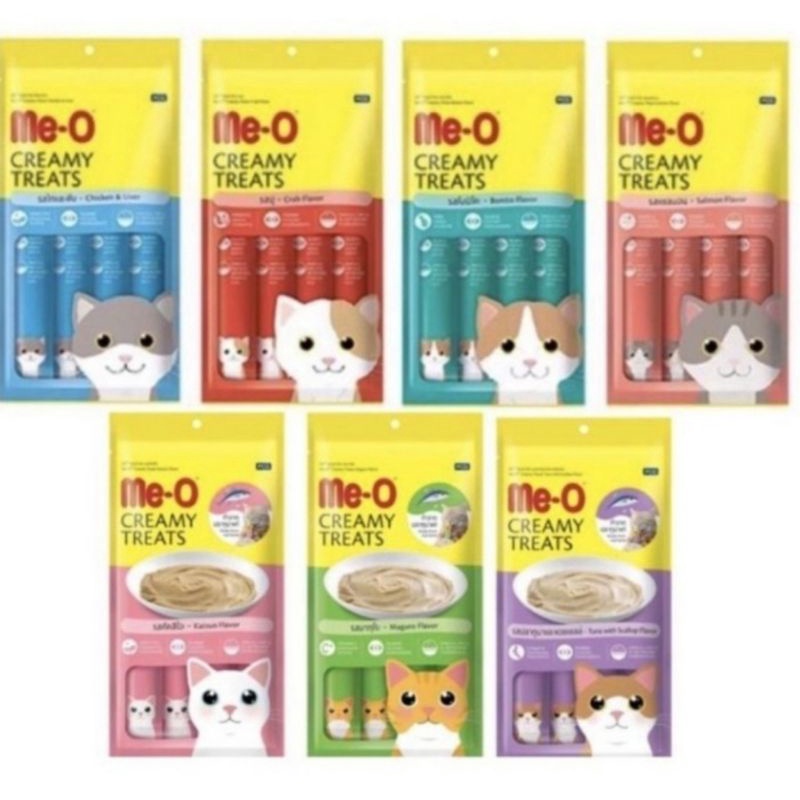 Jual Meo Creamy Treats 4x15gr Snack Kucing Meo/Me-O Treat/Makanan ...
