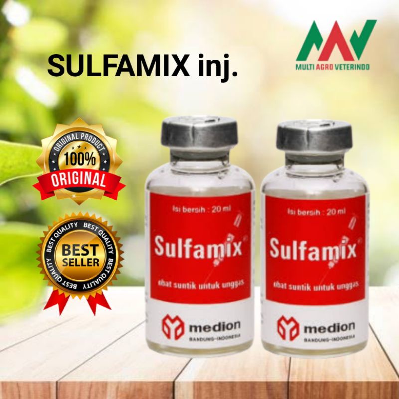 Jual SULFAMIX INJEKSI 20 ML pengobatan infeksi saluran pencernaan ...