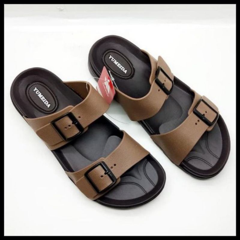 Jual SANDAL SELOP Pria Gesper Sendal Pria Yumeida 7122L | Shopee Indonesia