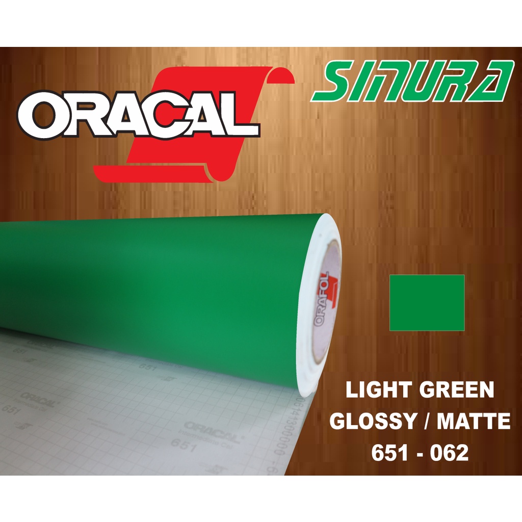 Jual Sticker Oracal 651-062 LIGHT GREEN (GLOSSY/MATTE) | Shopee Indonesia