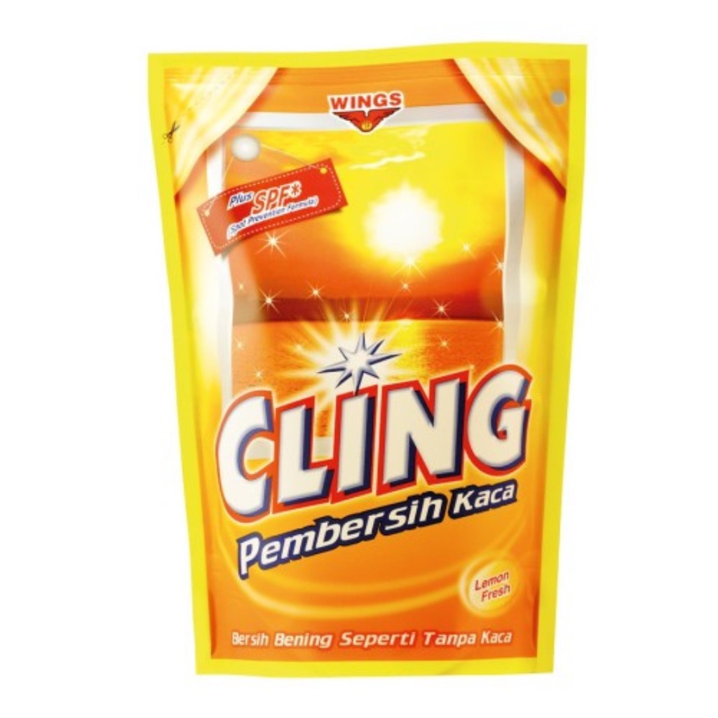 Jual Cling Pembersih Kaca Refill Kuning 425Ml | Shopee Indonesia