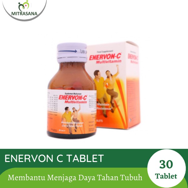 Jual Enervon C Vitamin C isi 30 Tablet | Enervon C Gold 30 Tablet ...