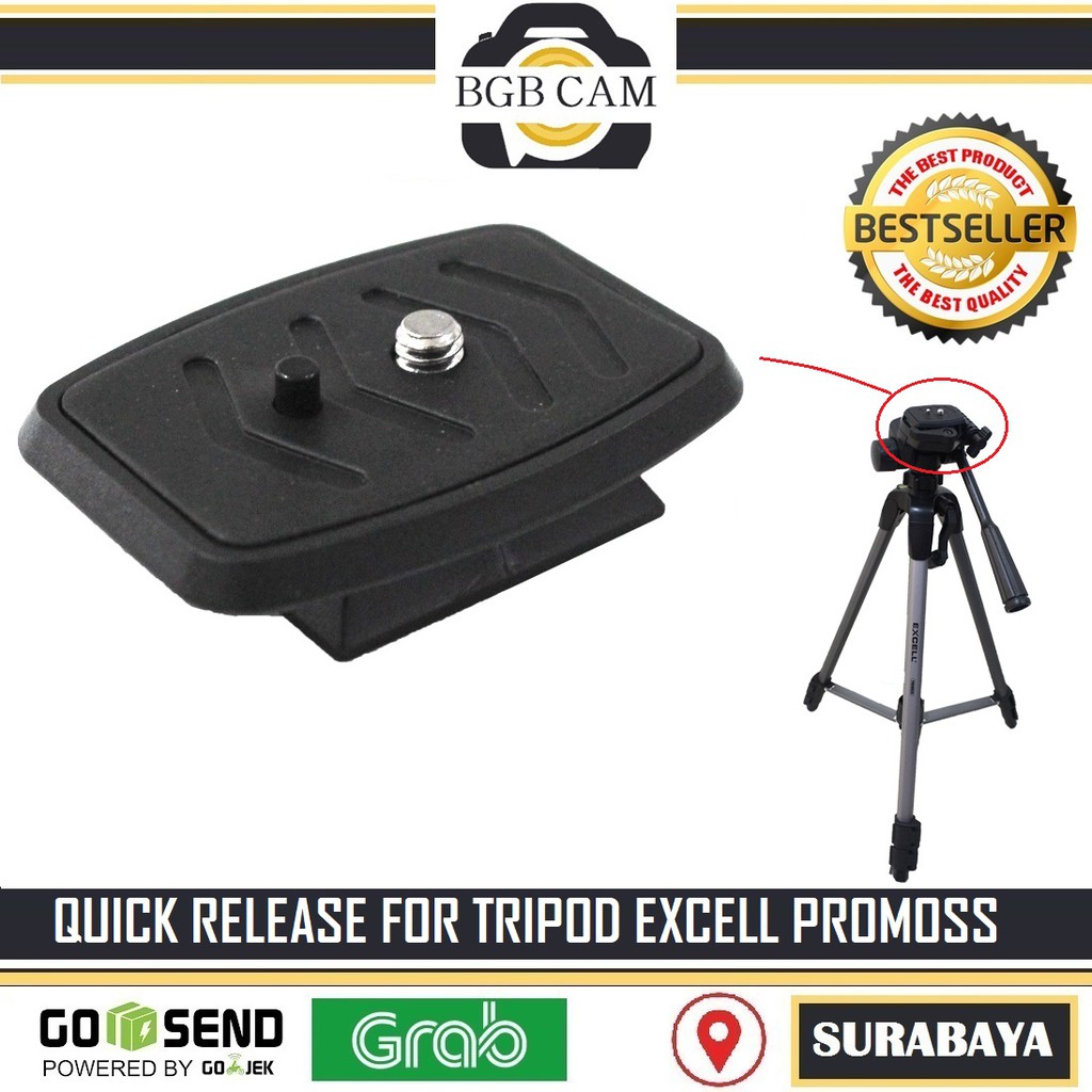 Jual Quick Release for Tripod Excell Promoss Dudukan Plate Tripod ...