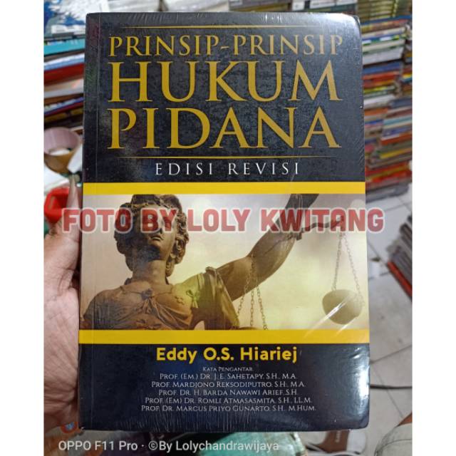 Jual PRINSIP-PRINSIP HUKUM PIDANA edisi revisi by Eddy O. S. Hiariej | Shopee Indonesia