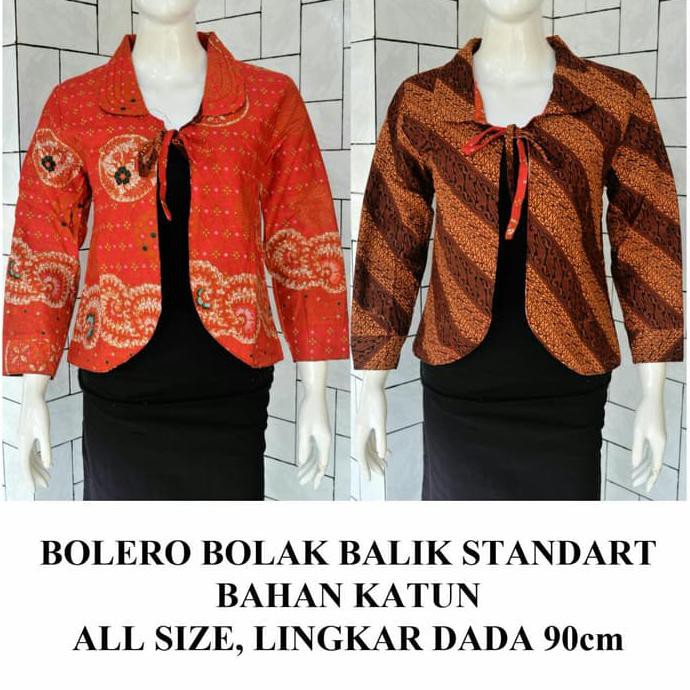 Jual PRODUK READY...!!! BOLERO BATIK BOLAK BALIK STANDART / BOLERO ...