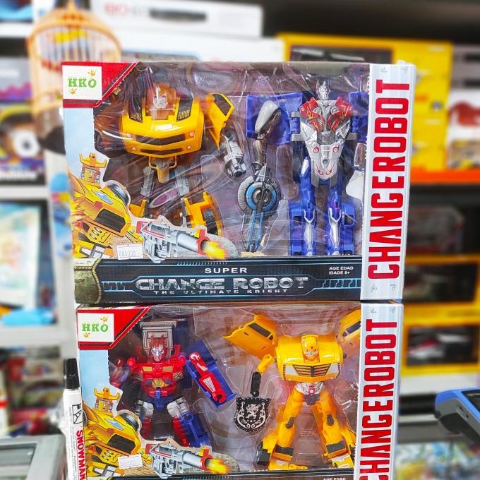Jual Ready Mainan Robot Transformer Optimus Prime, Bumblebee Change Robot | Shopee Indonesia