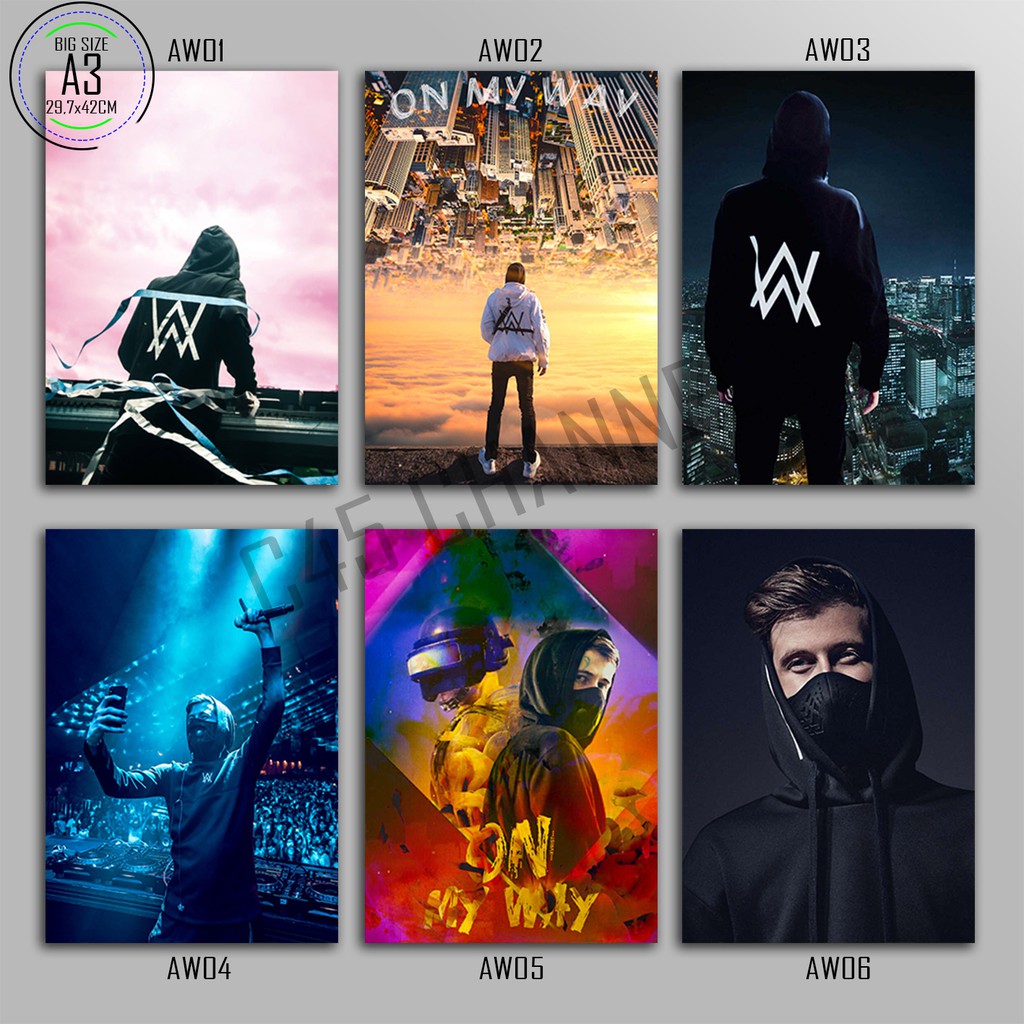 Jual Poster Kayu ALAN WALKER Wall Art DJ Musisi Alan Walker Ukuran ...