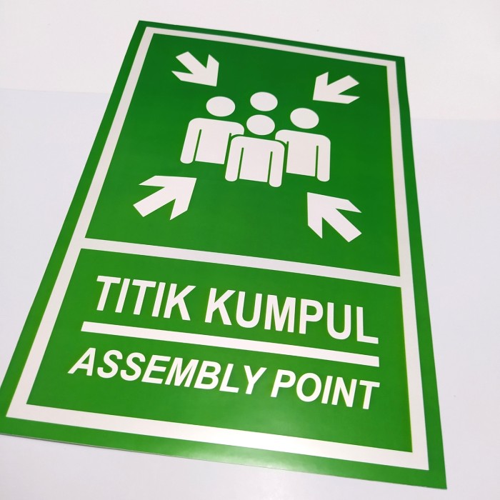 Jual SIGN STICKER K3 RAMBU SAFETY TITIK KUMPUL Elegan | Shopee Indonesia