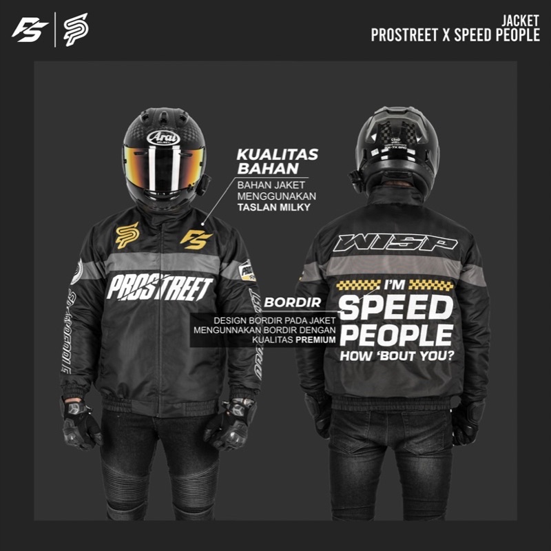 Jual PROSTREET RACING JACKET IN COLLABORATION WITH SPEEDPEOPLE, ukuran ...