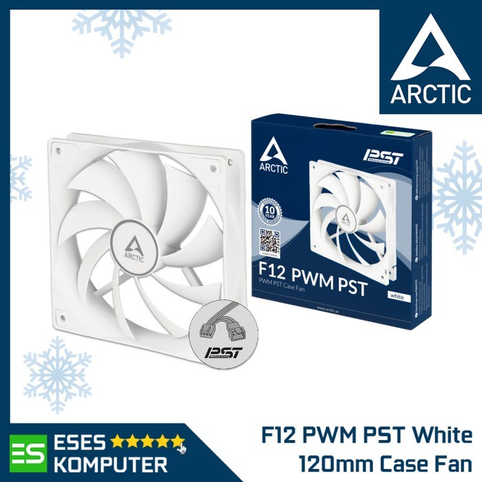Jual Fan ARCTIC F12 PWM PST - White - Single Pack - 120mm 12cm Case Fan ...
