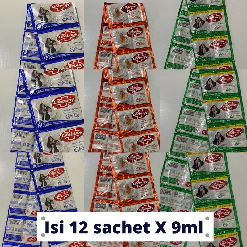 Jual Shampo Lifebouy Renceng / Shampo Renteng Lifebuoy isi 12 sachet ...