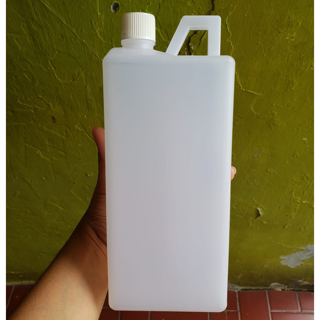 Jual BOTOL JERIGEN 1 LITER / BOTOL PLASTIK / BOTOL PLASTIK HDPE 1L NO ...