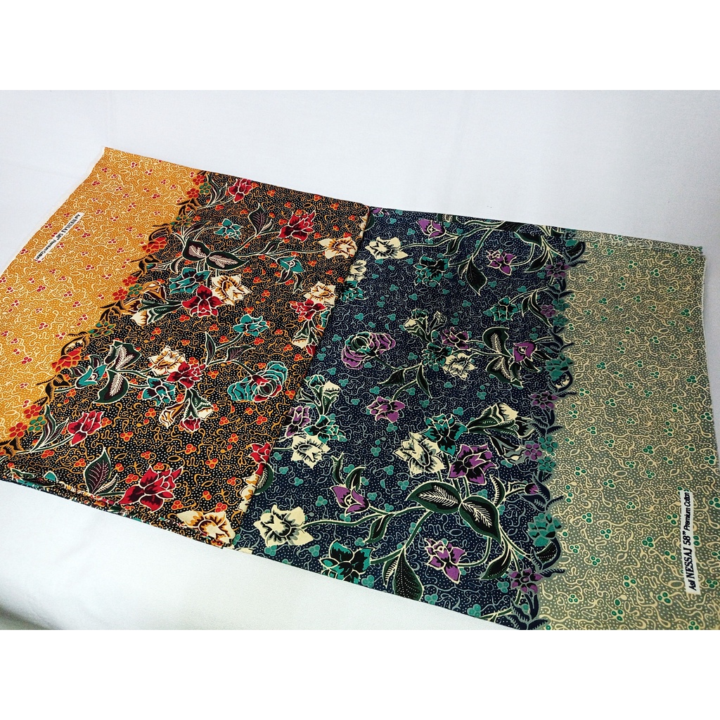 Jual Kain Batik Katun Bunga Kembangan Lebar 150Cm Eceran | Shopee Indonesia
