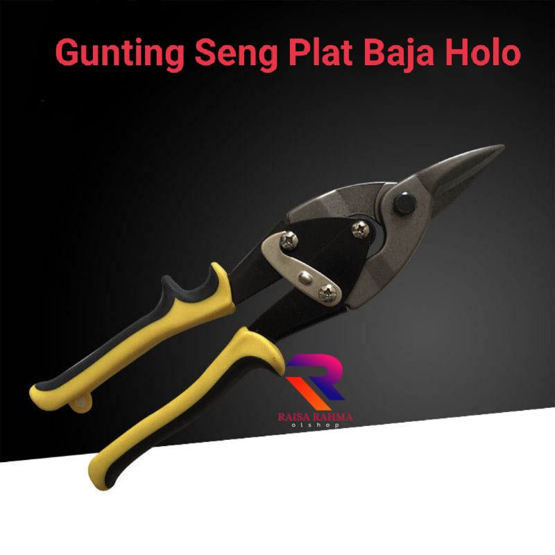 Jual Gunting Plat Besi Seng Baja Heavy Duty Iron Scissors 10inch ...