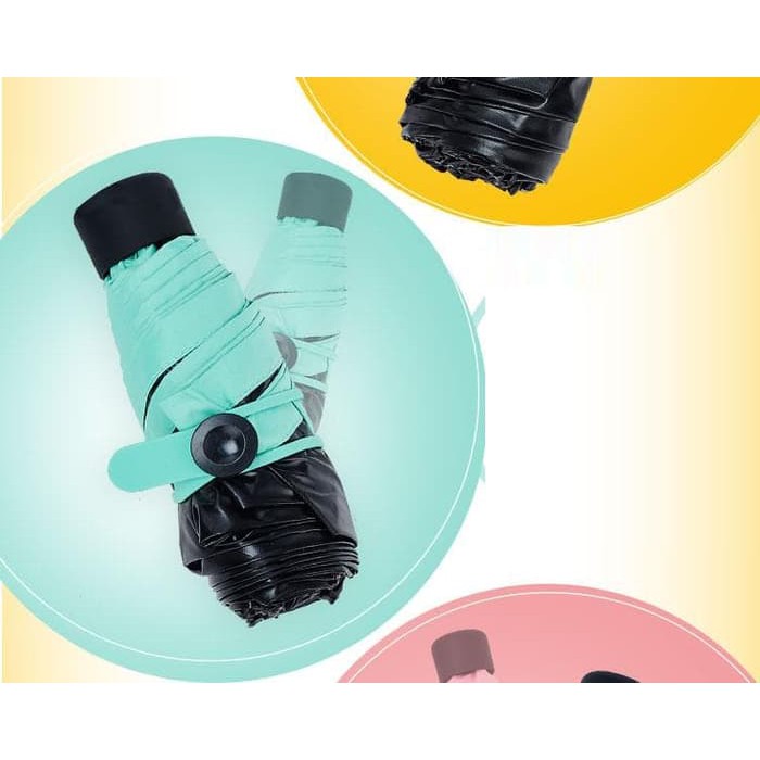 Jual Mini Pocket Umbrella Payung Lipat Super Mini MODEL sama Black ...