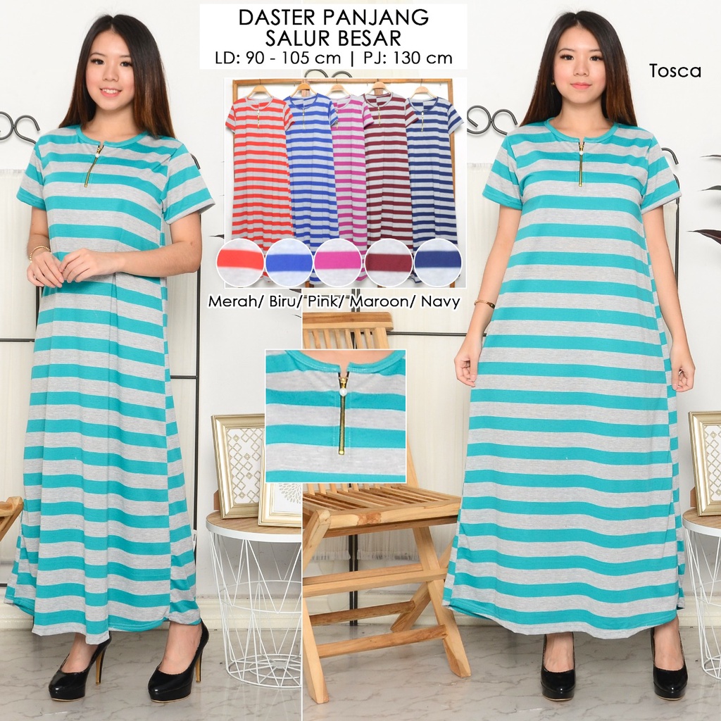 Jual westylis Daster Sleting Busui / Daster Panjang / Daster Gamis Salur Besar ( Real Pick ...