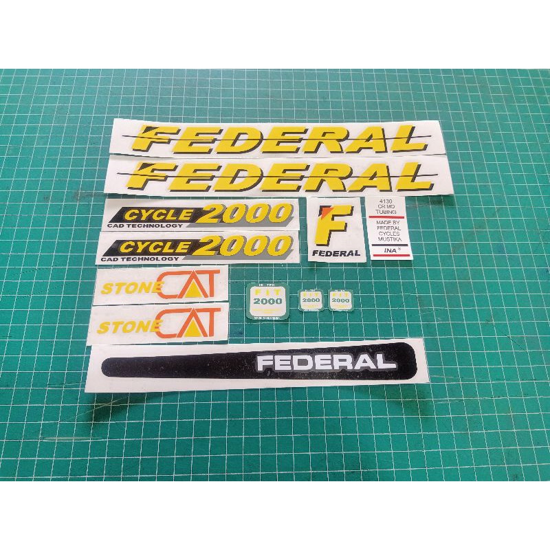 Jual stiker sepeda federal stone cat | Shopee Indonesia