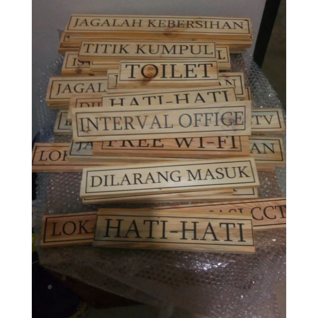 Jual sign kayu sign murah bandung | Shopee Indonesia