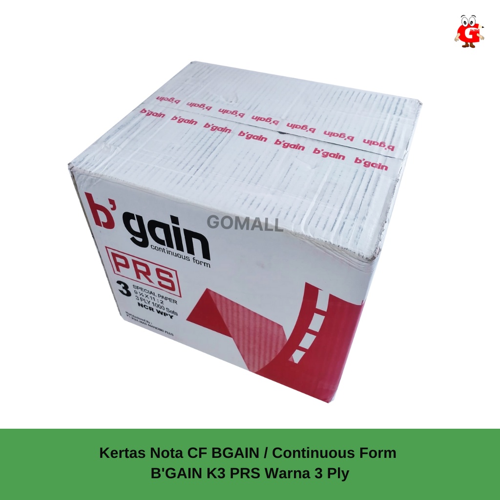 Jual Bgain Kertas Continuous Form / CF K3 W PRS - 3 Ply Rangkap ...