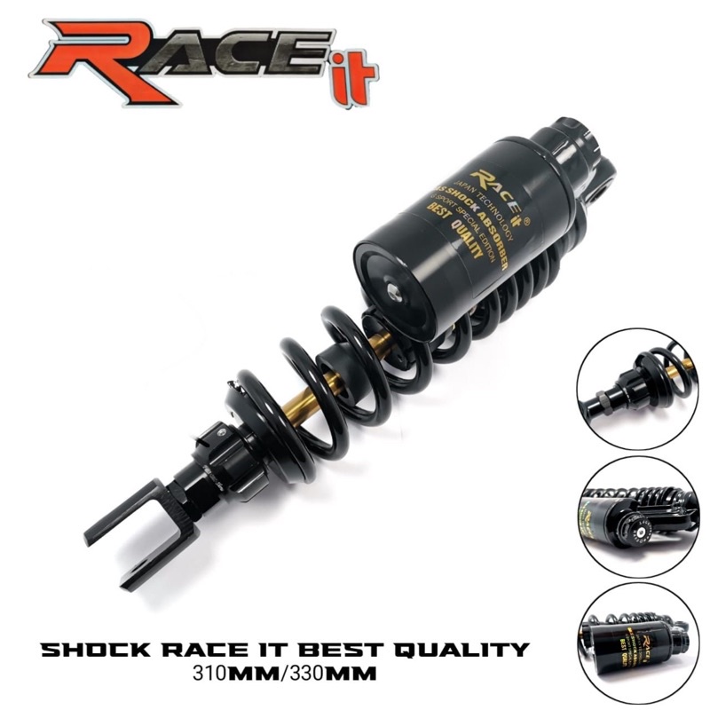 Jual Shock Race It RAC-03 Extrem Series As Gold Matic Singel 310mm ...