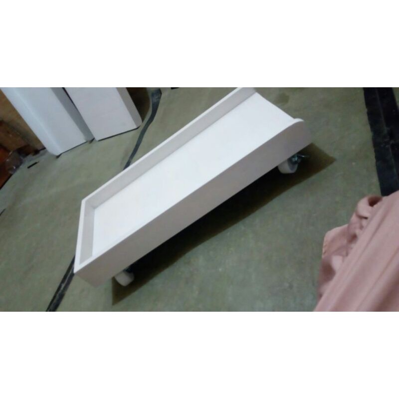 Jual tatakan cpu alas dan roda putih ada remnya | Shopee Indonesia