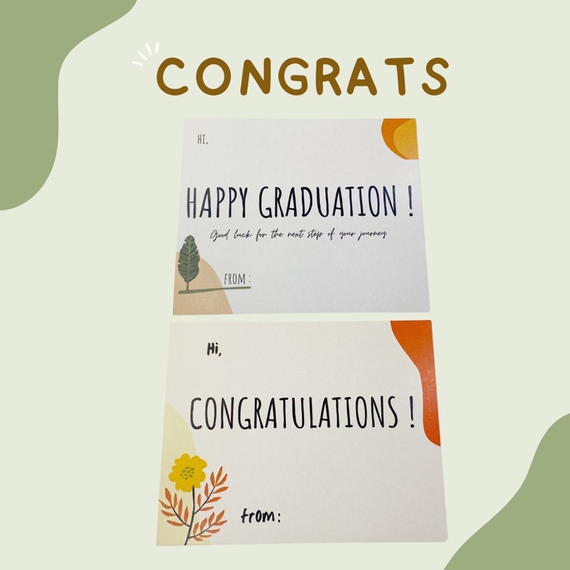 Jual KARTU UCAPAN - CONGRATULATIONS / HAPPY GRADUATION | Shopee Indonesia