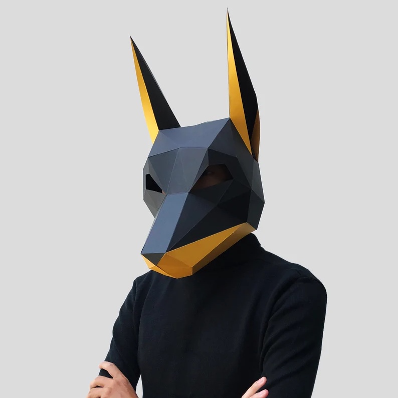 Jual Papercraft Topeng Anjing Dog Doberman Mask Premium 3D Unik Anak ...