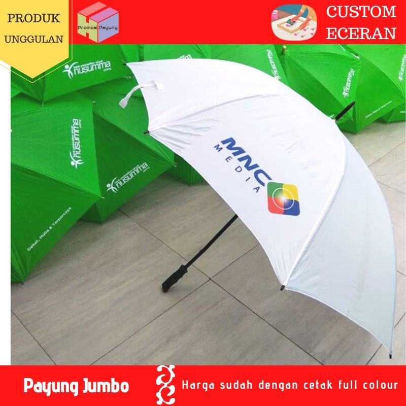 Jual [ PAYUNG CUSTOM GROSIR ECERAN ] payung jumbo besar golf cetak ...