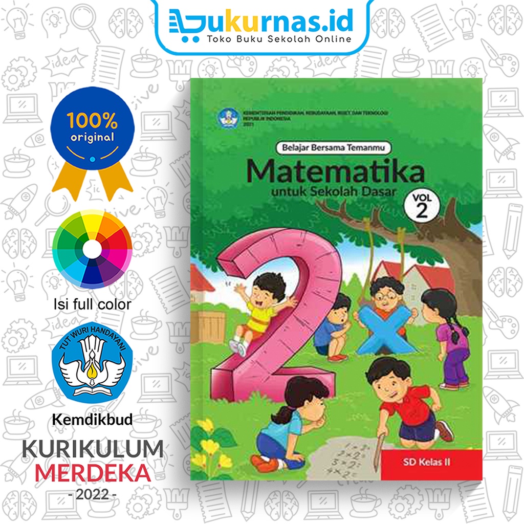 Jual Buku Belajar Bersama Temanmu : Matematika SD Kelas 2 Vol 2 K-Merdeka Sekolah Penggerak ...