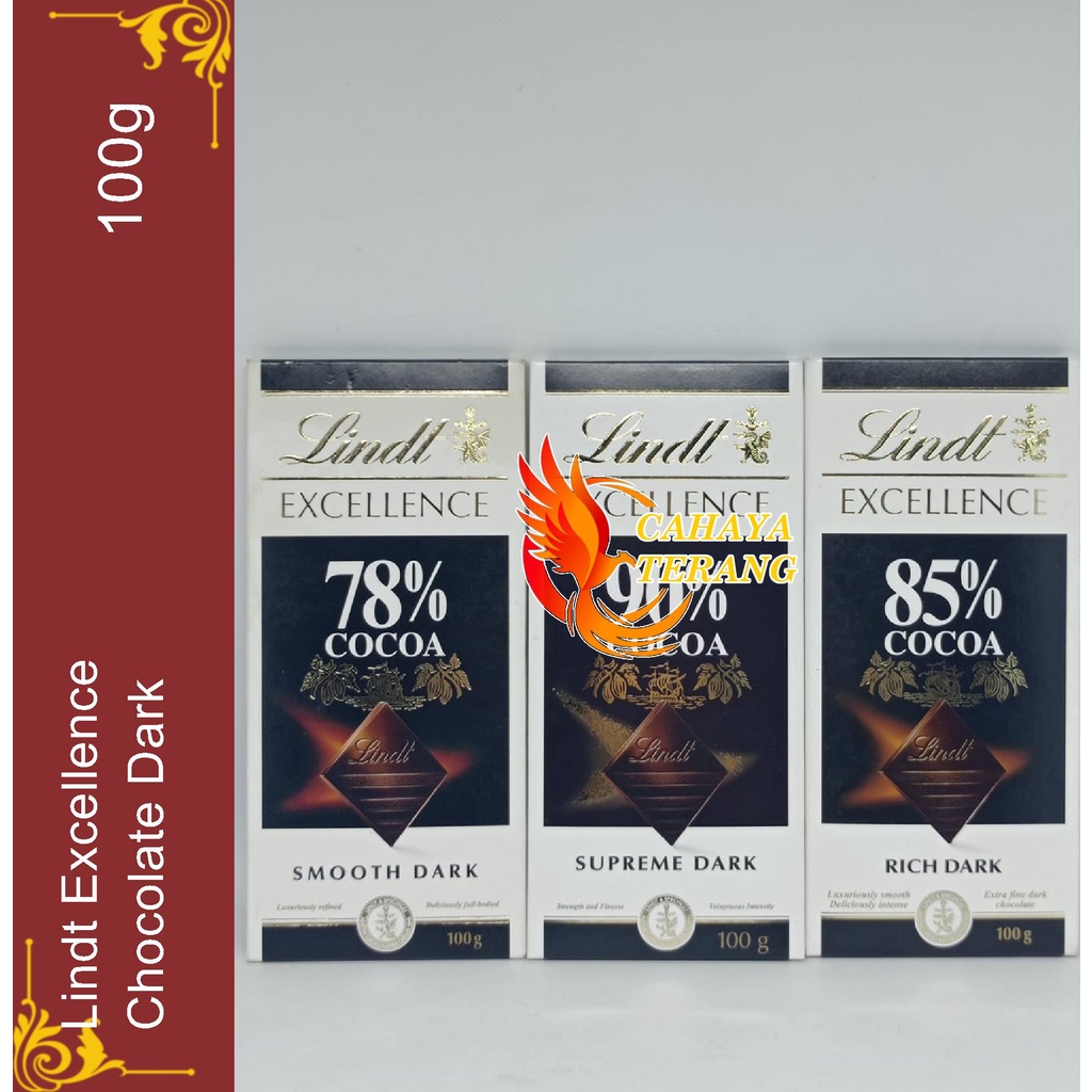 Jual Lindt Excellence Dark Chocolate 50gr Coklat Lindt IMPORT 100% ...