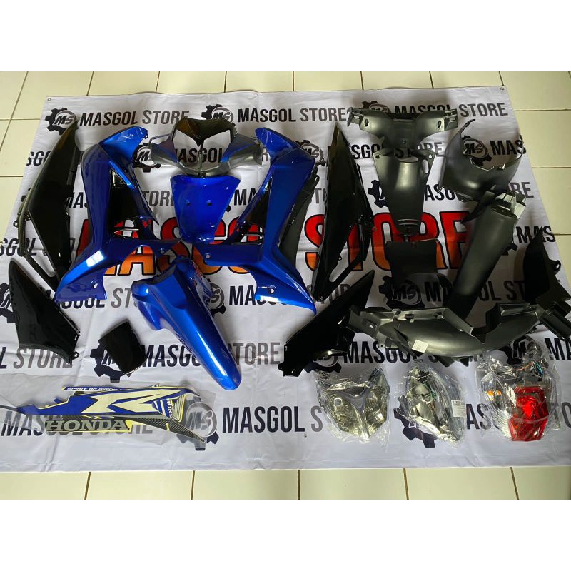 Jual Full Set Body Kasar & Halus Supra X 125 Supra X 125R Batman Biru ...