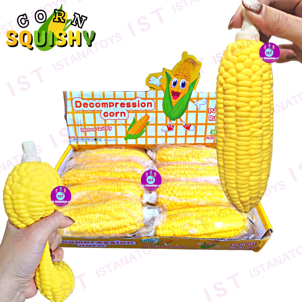 Jual MWN Mainan Anak Squishy Corn Fidget Toys/ Squishy Jagung | Shopee ...