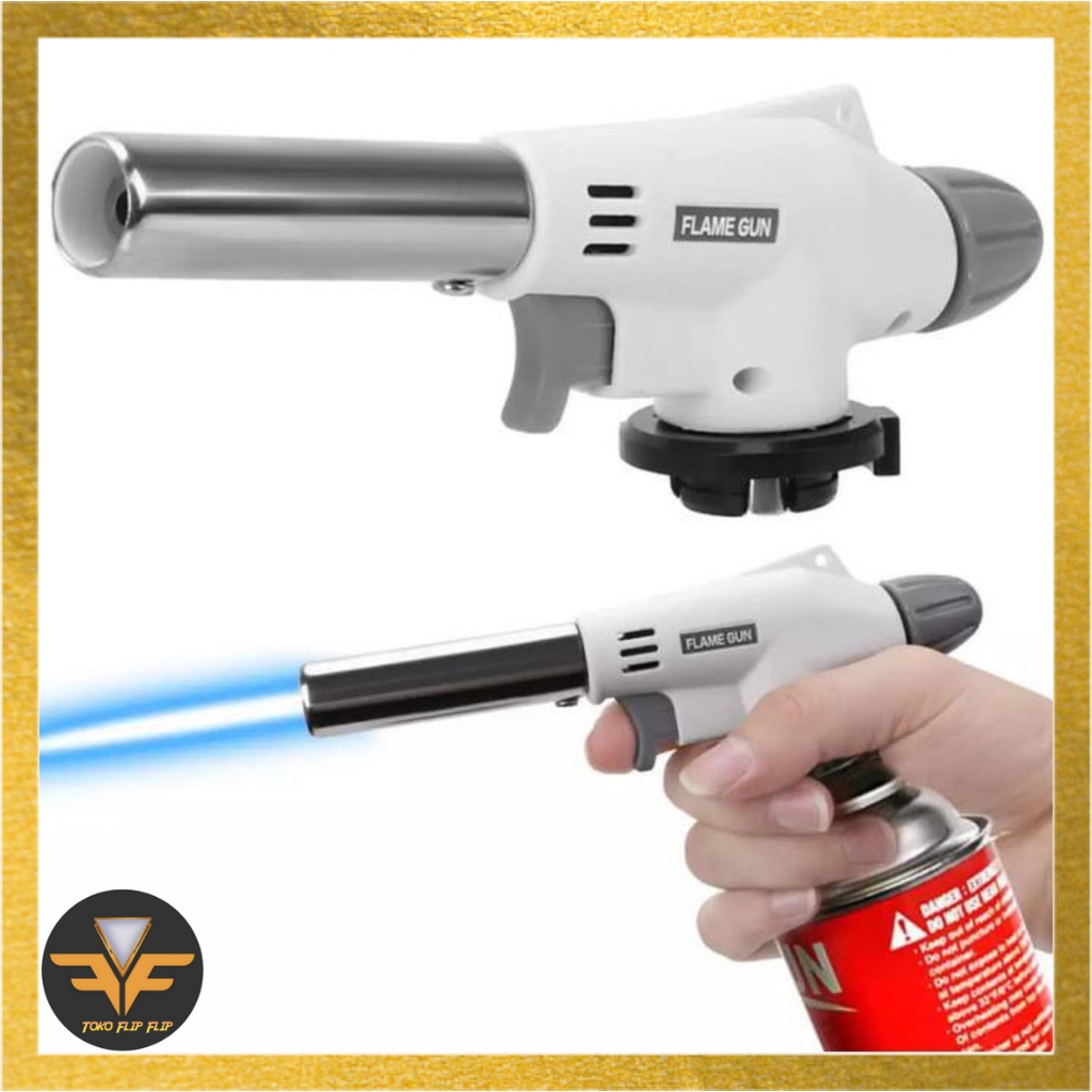 Jual BASSIC Flame Gun Gas Torch Blow Torch Kepala Las Pemantik Otomatis ...