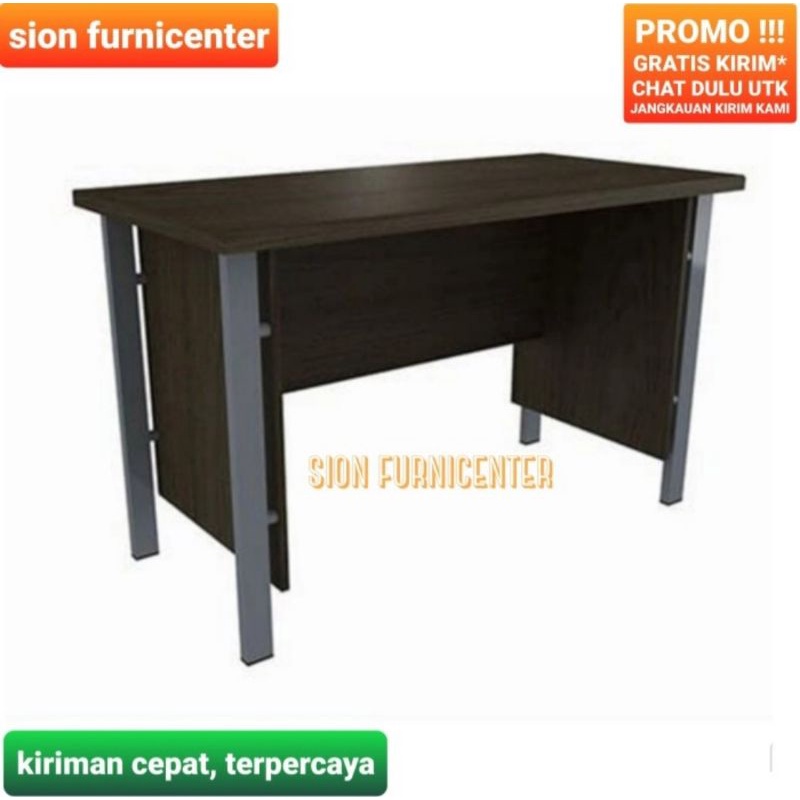 Jual meja tulis tanpa laci / meja kantor tanpa laci / meja kerja tanpa ...