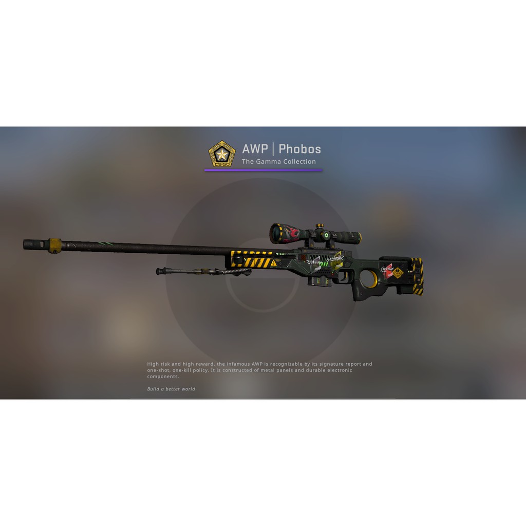 Jual SKIN CSGO | AWP - PHOBOS + STICKERS | Shopee Indonesia