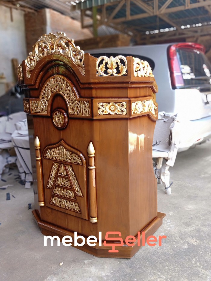 Jual Mimbar Masjid - Mibar Musholla - Mimbar minimalis - Mimbar Ukiran ...